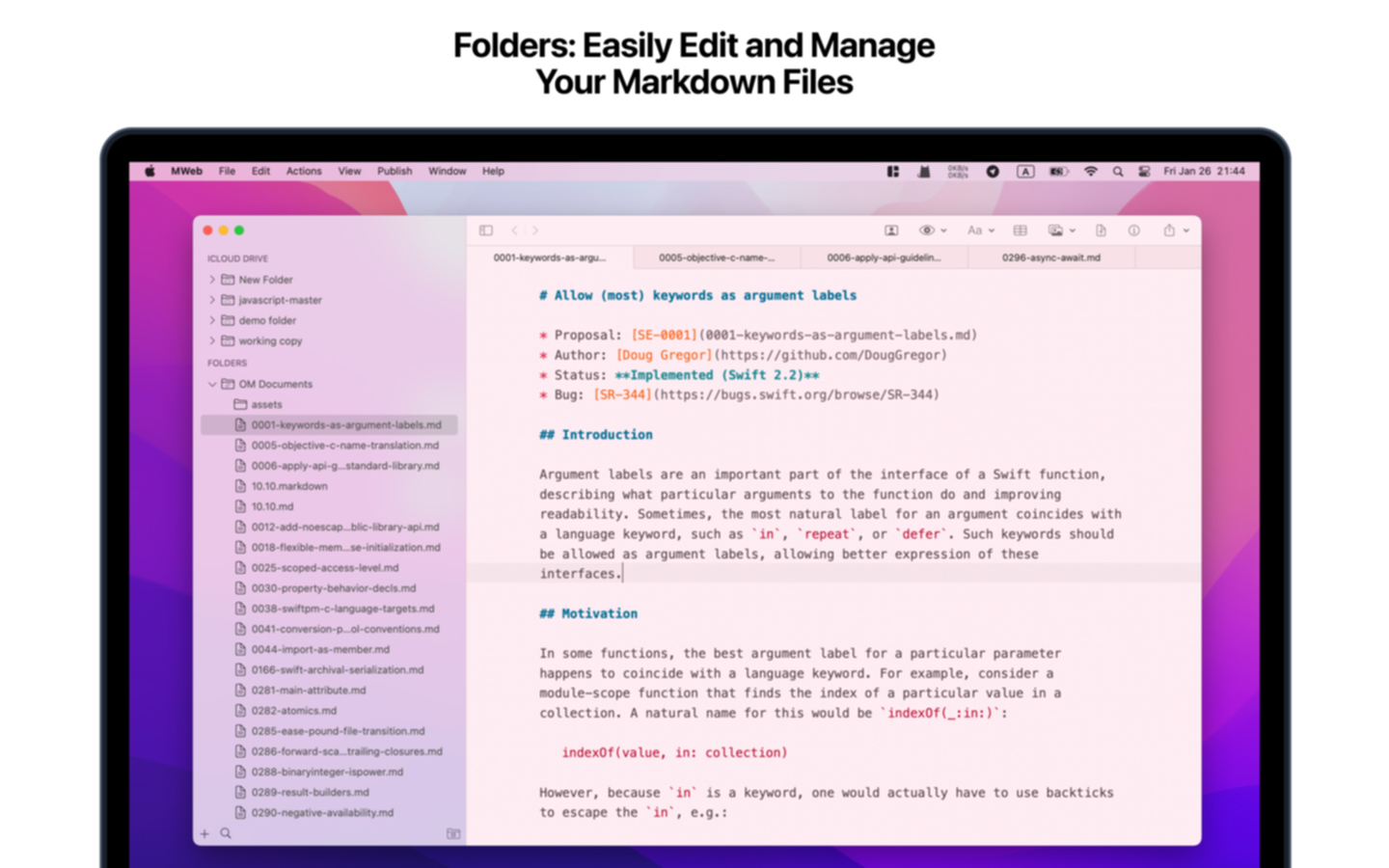 MWeb - Pro Markdown writing, note taking and static blog generator App - MWeb